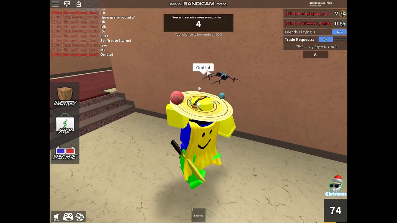 Mm2 1v1 bet with a friend! (Also explaining some things about my ...
