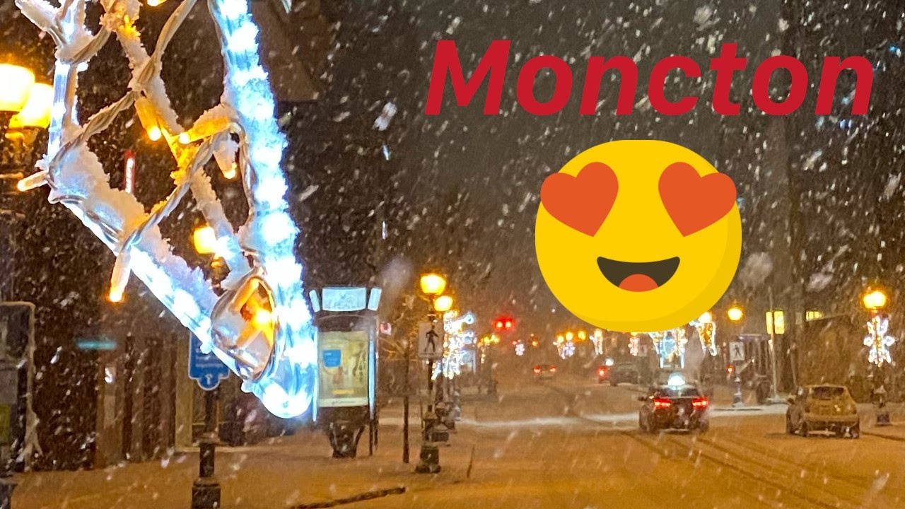 [N.B.] Moncton in the snow. It's beautiful ! - YouTube