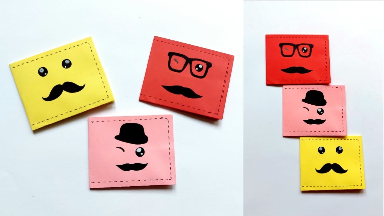 How To Make a Paper Wallet/Origami Mini Wallet/Father's Day Gift Ideas ...