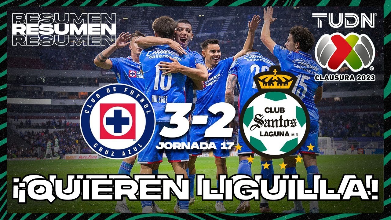 Resumen y goles | Cruz Azul 3-2 Santos | CL2023 Liga Mx - J17 | TUDN ...