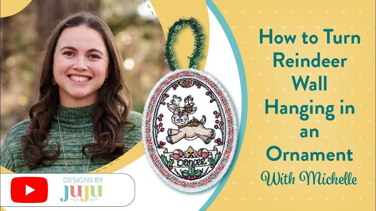 How to Repurpose Santa’s Reindeer Wall Hanging into a Festive Ornament ...