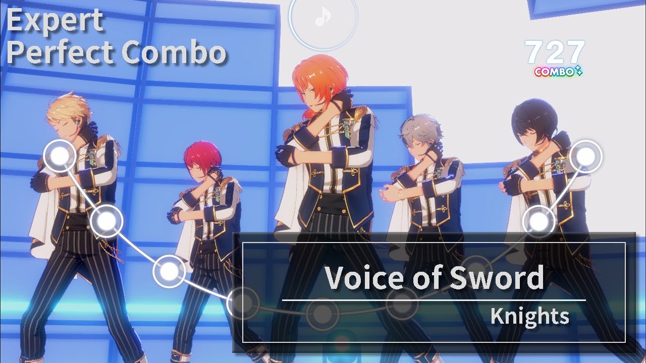 【あんさんぶるスターズ！！Music】Voice of Sword｜Knights[Expert／Perfect Combo]【手元 ...