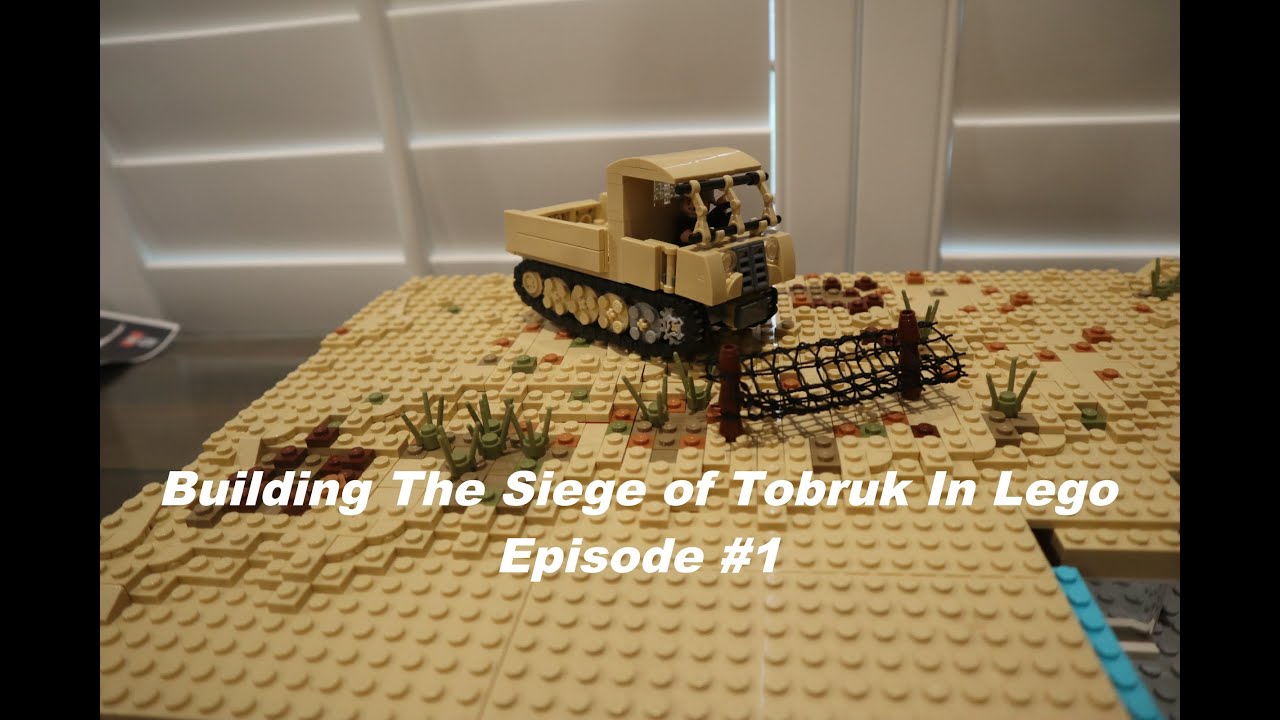 Lego WW2 Building The Siege of Tobruk Episode #1 | Layout - YouTube