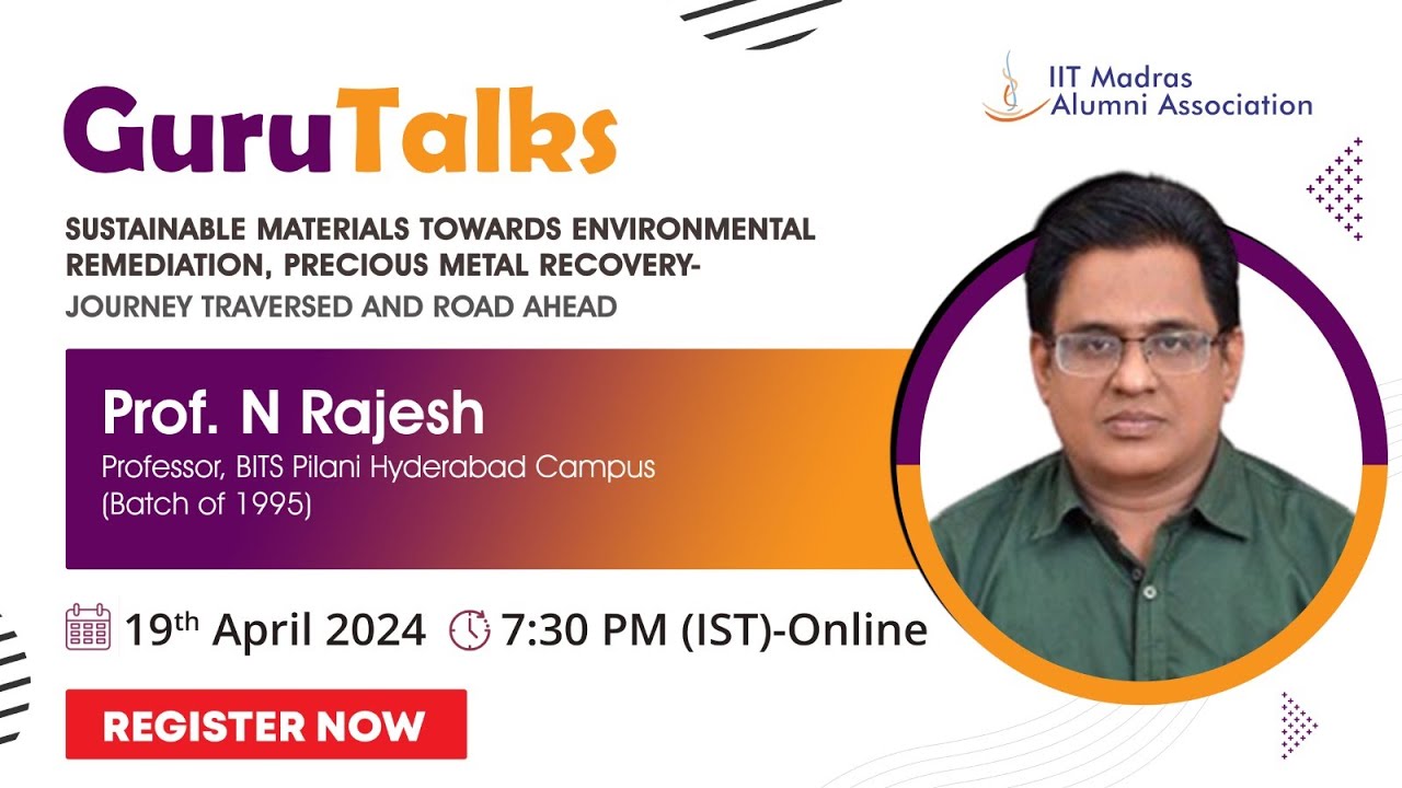 IITMAA: Gurutalks by Prof. N Rajesh - YouTube