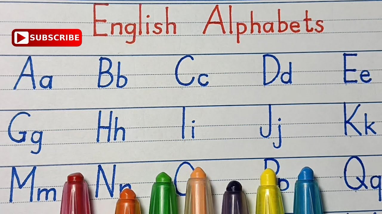 English Alphabets | Writing Capital & Small Letters Alphabet Aa to Zz ...