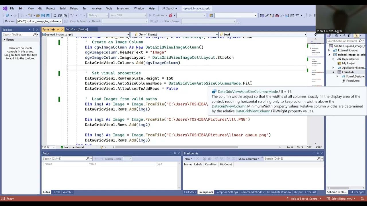 10.VB.NET Tutorial - How To Populate Datagridview With Images In VB.NET - YouTube
