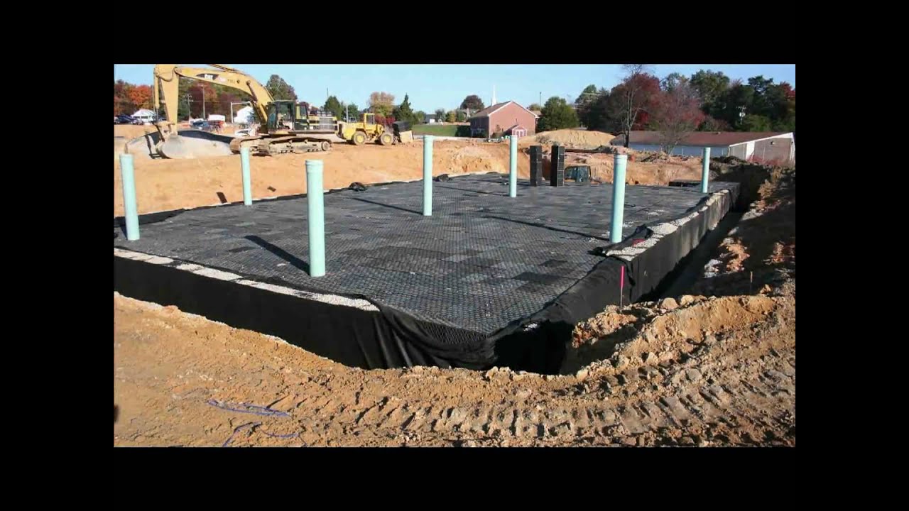 Atlantis Matrix/ RainTank detention with Perimeter Forebay - YouTube