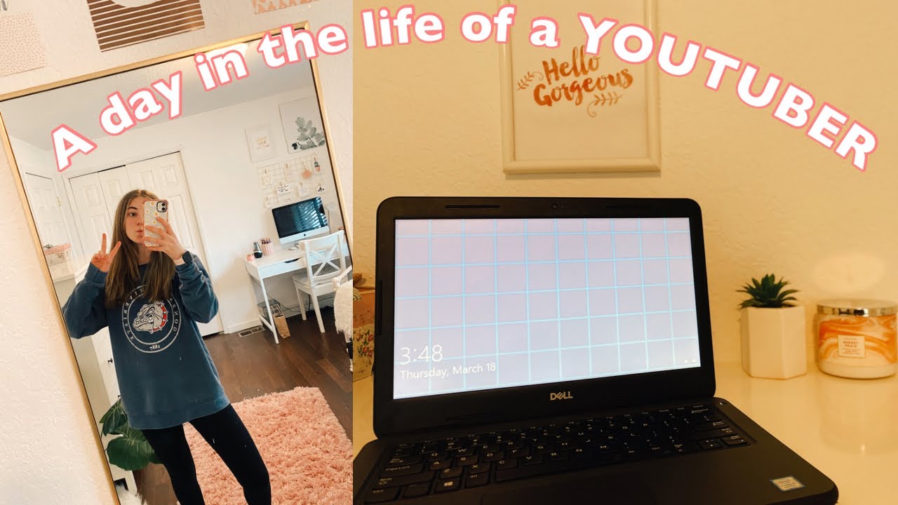 A day in the life of a teen YOUTUBER | productive + healthy - YouTube