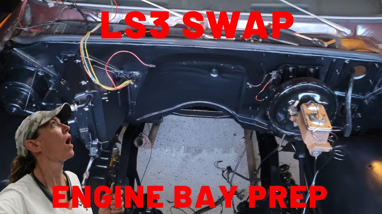 LS Swap C10 Part 2 Engine Bay Prep - YouTube