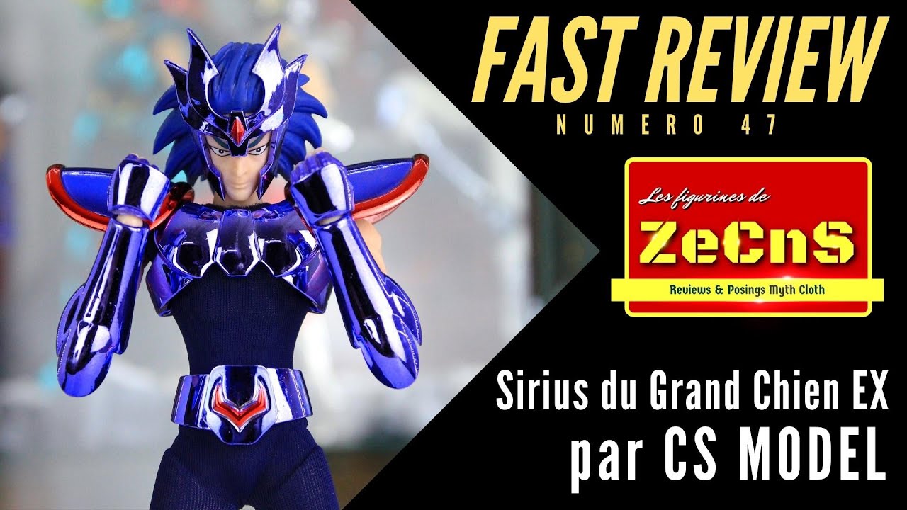 Saint Seiya Myth Cloth - ZeCnS Fast Review - Sirius du Grand Chien EX ...