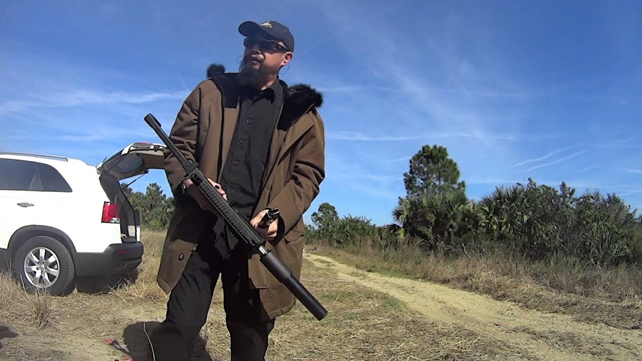 Mac 10 Full Auto Suppressed Submachine Gun - YouTube