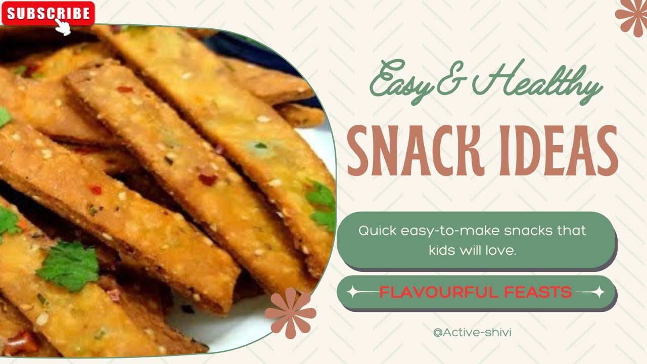 गेहूं के आटे से बनाएं नाश्ता मिनटों में | kid's Snack Ideas| Snacks ...
