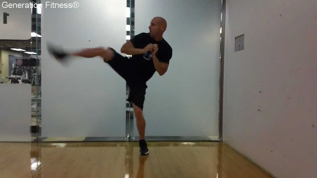 Workout Library - Standing Knees to Side Kick - www.workoutlibrary.com ...
