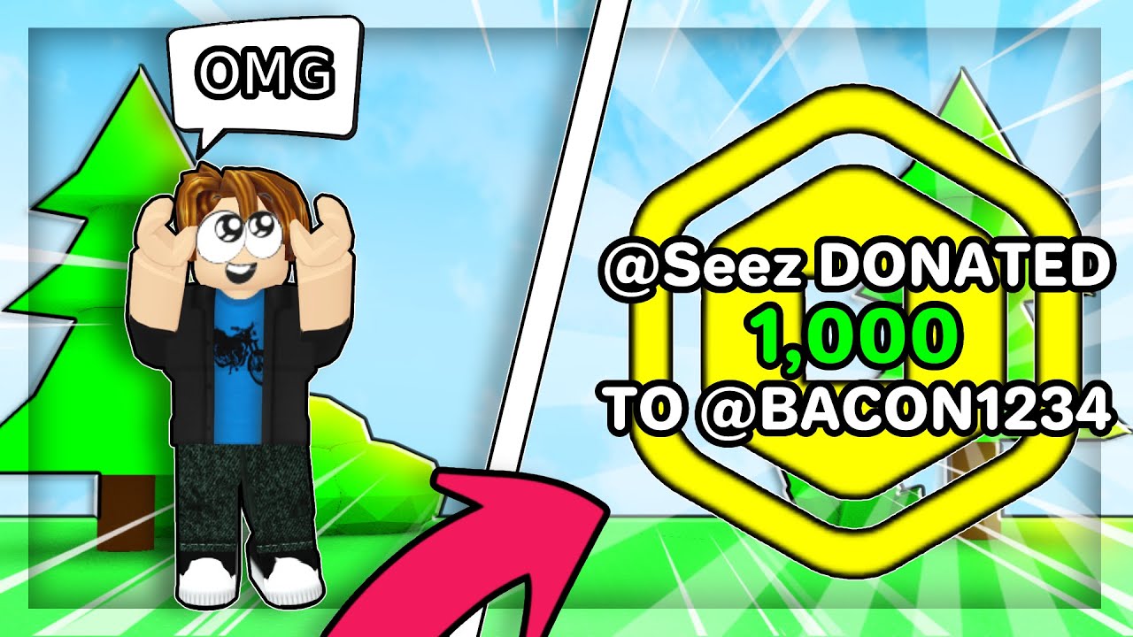 I Gave 1k ROBUX To People With 0 Raised In Pls Donate... 💸💰 - YouTube