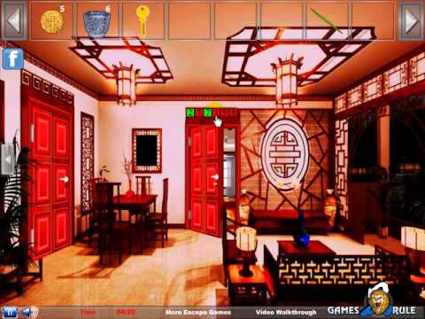 Modern Chinese House Escape Video Walkthrough - YouTube