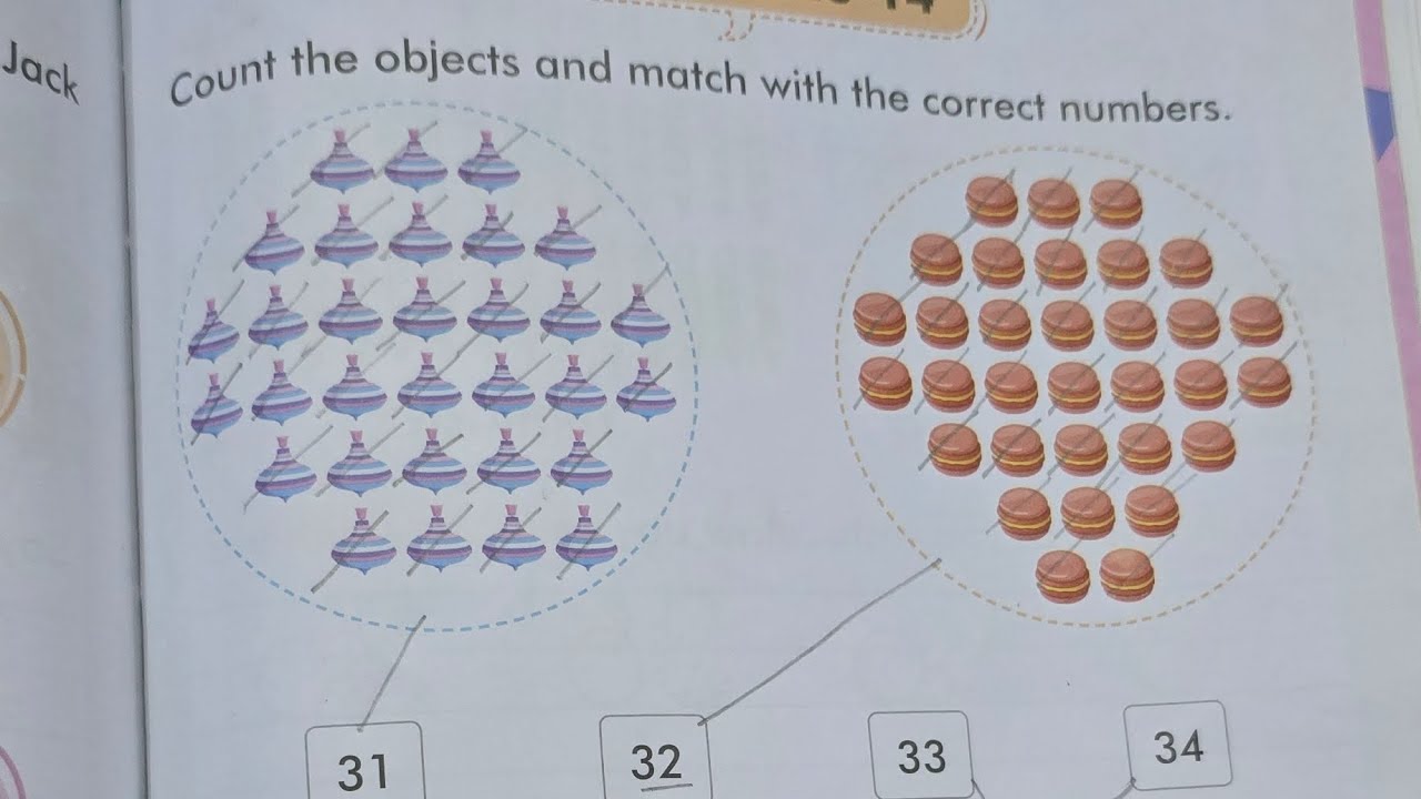 Match the correct number | Counting numbers | nursery kg maths class ...