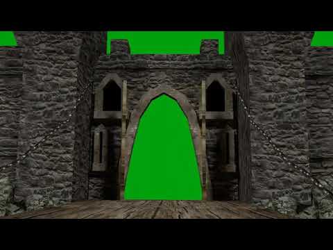 green screen castle door opening free - YouTube