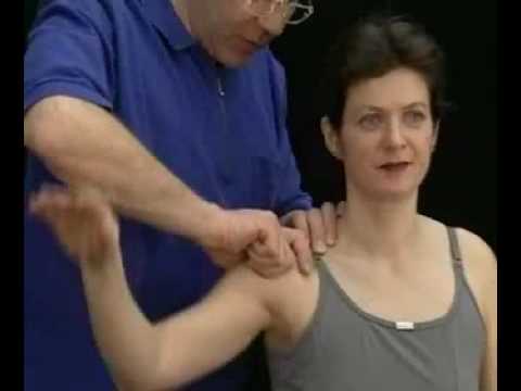MWM Shoulder abduction with caudal glide therapist - YouTube