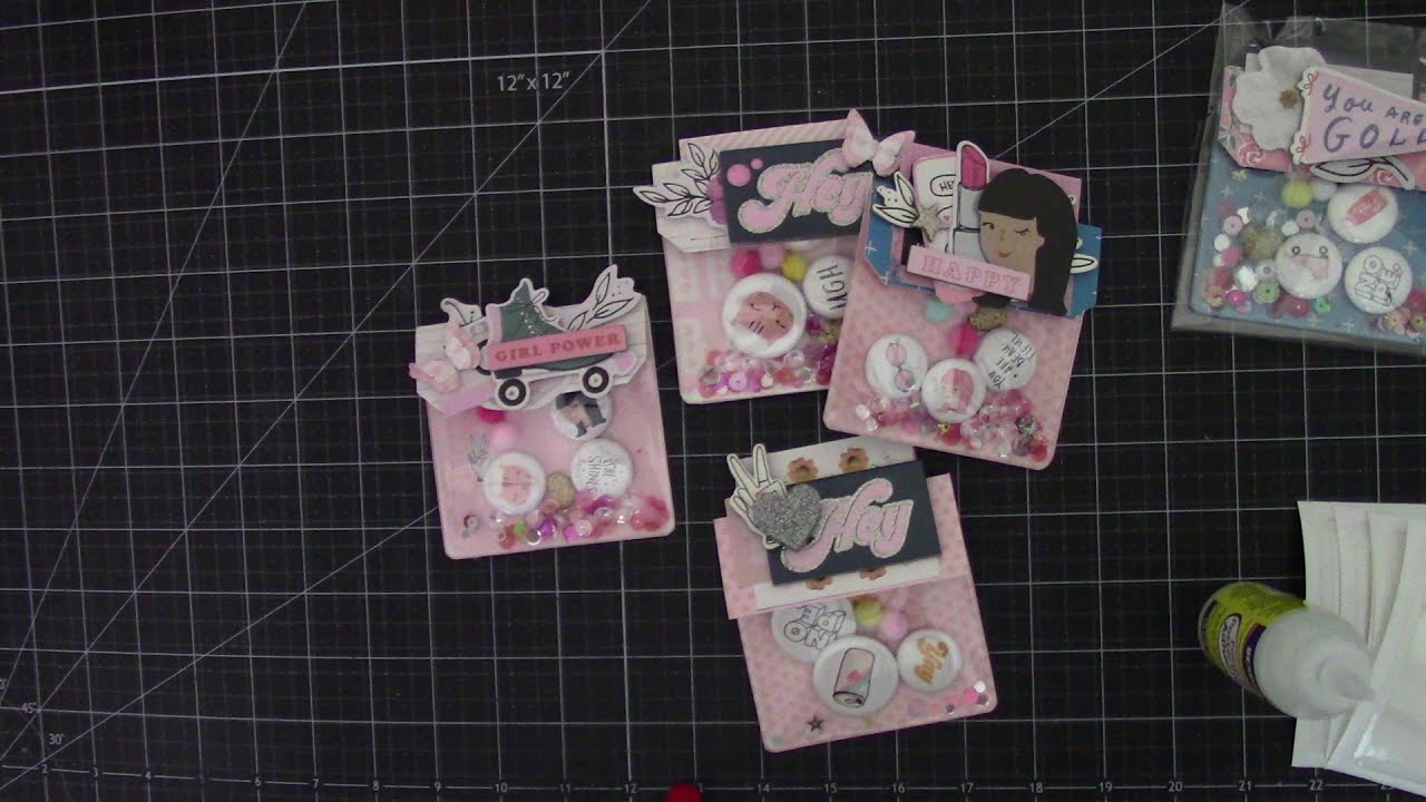 Clear Embellishment Pouch ~ Target's Dollar Spot Clear Pockets - YouTube