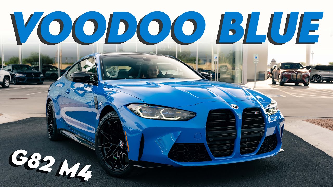 DELIVERY DAY! 2022 BMW M4 Individual VooDoo Blue (G82 X-Drive) - YouTube