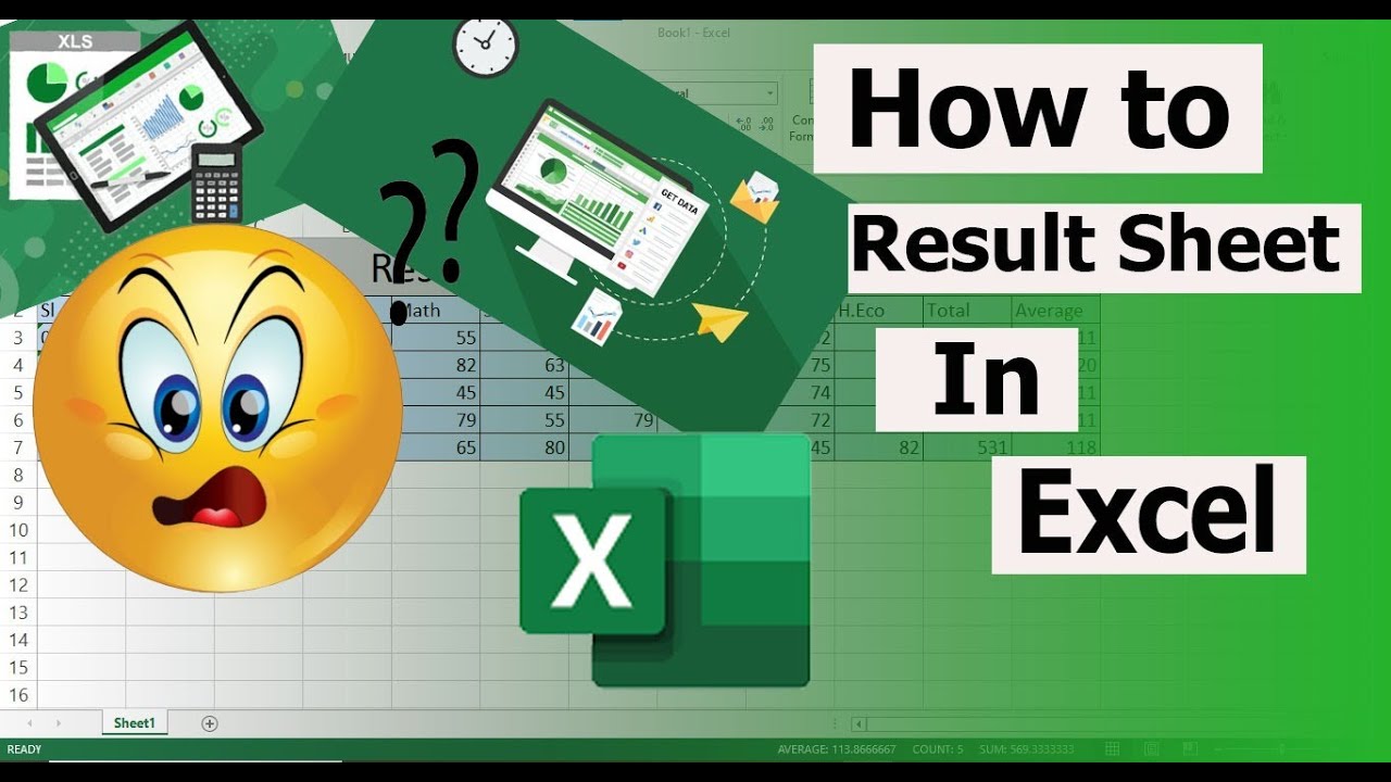 Result Sheet in Microsoft office Excel - YouTube