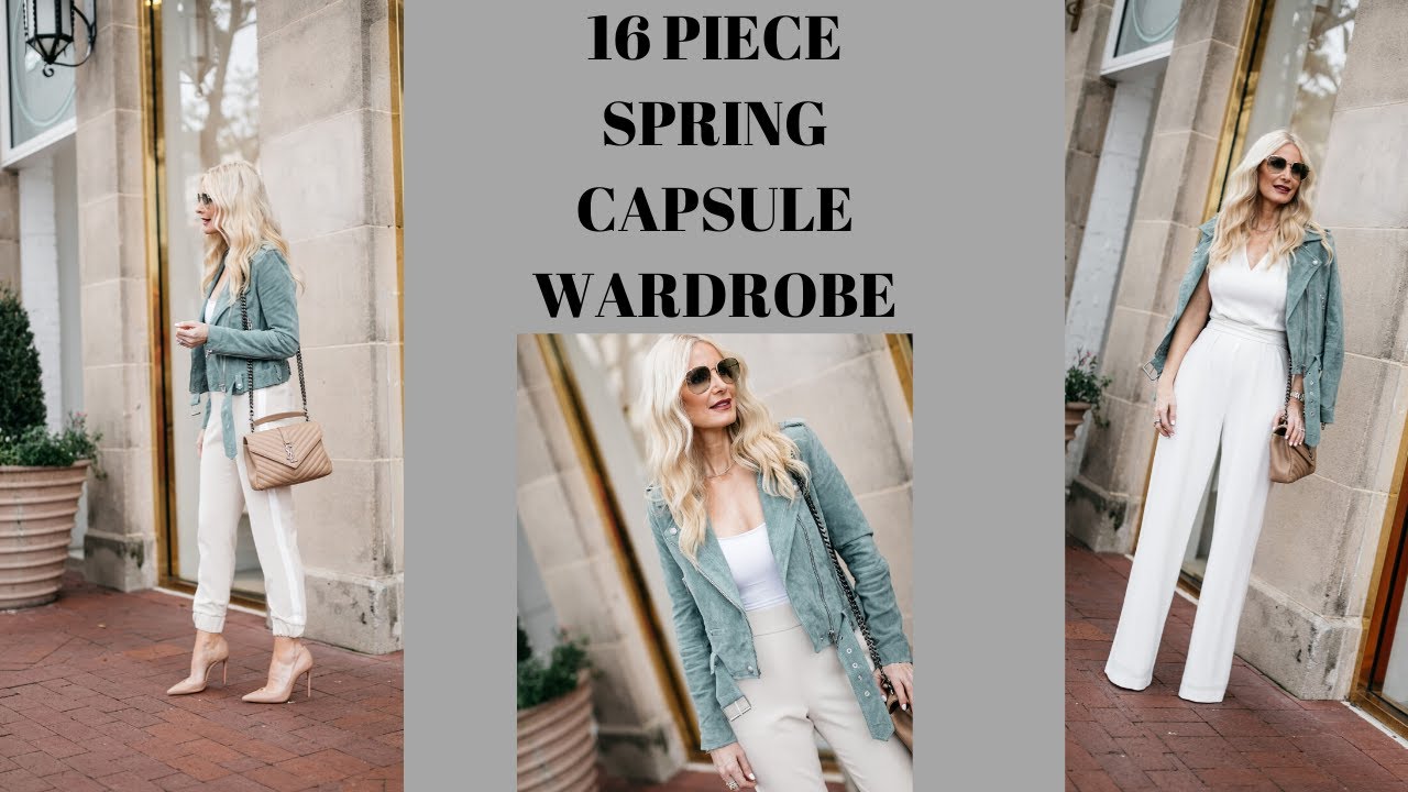 16 Piece Spring Capsule Wardrobe | Fashion Over 40 - YouTube