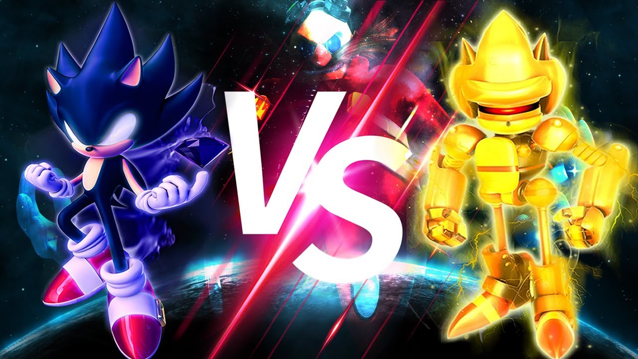 Dark Sonic And Dark Shadow Vs Super Mecha Sonic
