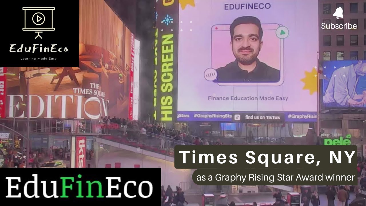 EduFinEco is on Times Square, New York || Times Square Billboard || Rising Star Award Winner ...