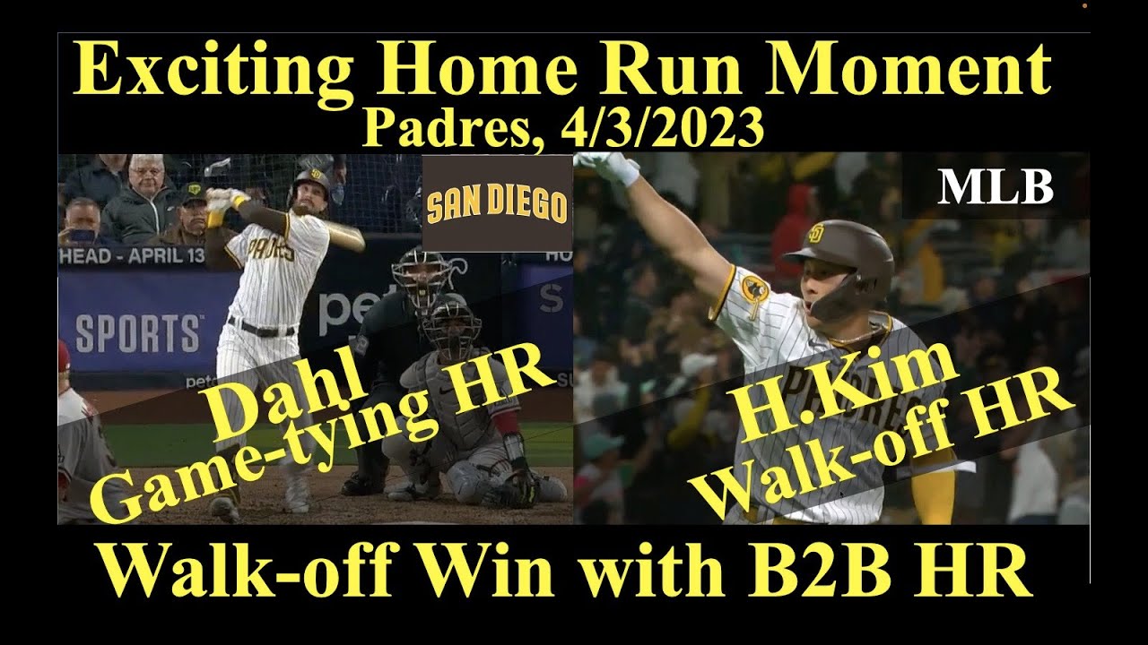 [Exciting Home Run]Padres' B2B Home Runs for Walk-off Win against D ...