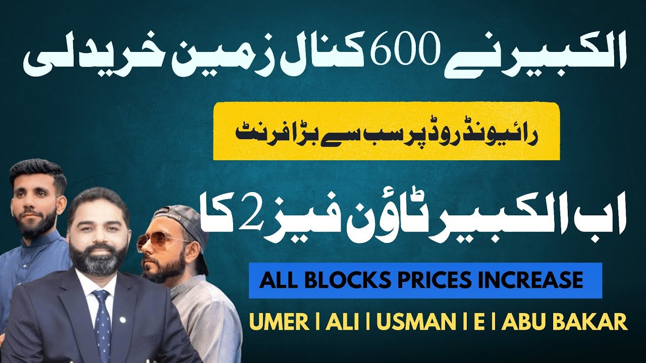 Al Kabir Developers Acquire 600 Kanal on Raiwind Road, Lahore Emerging as the Largest Frontline ...