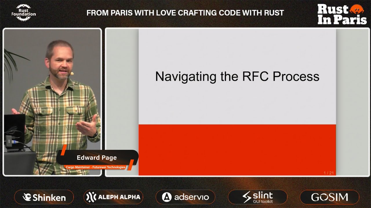 A Primer on Rust RFCs — Ed Page at Rust in Paris 2025 🦀 Conf - YouTube