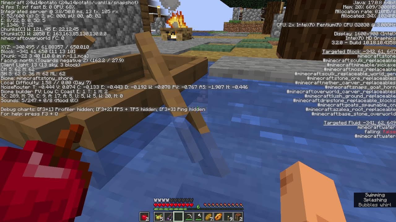 Minecraft April Fools Potato Update - YouTube