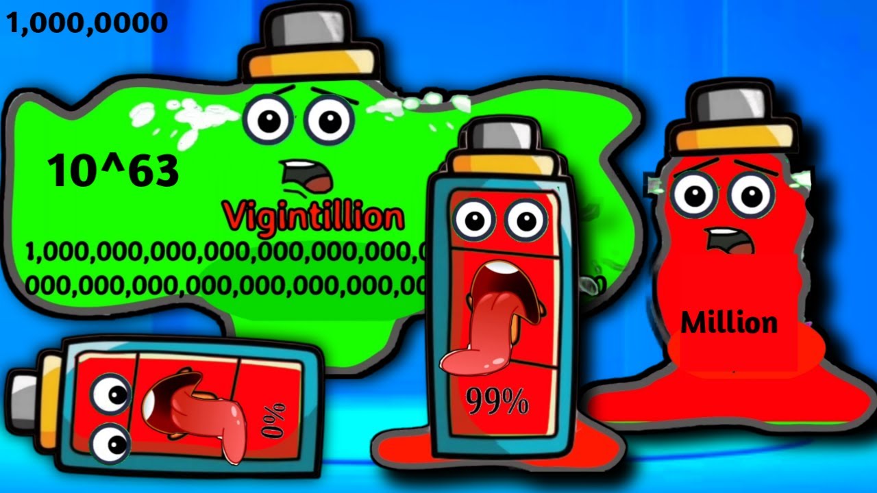 One Vigintillion Overcharged Battery Lowing । Big Number Battery ...