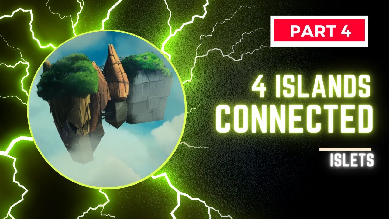 Successfully connected the 4 flying islands. Islets gameplay part 4 ...