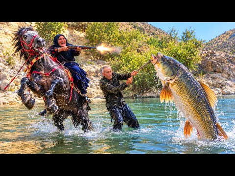 🌊😳 What Happened in the Middle of the River? Fishing, Horseback Riding, and a Sudden Accident! 😱