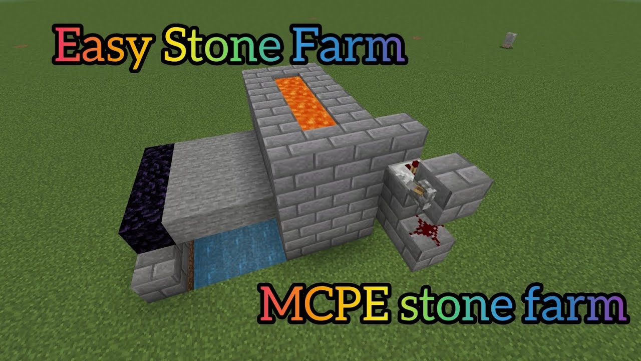 New stone farm in minecraft 1.20 /mcpe - YouTube