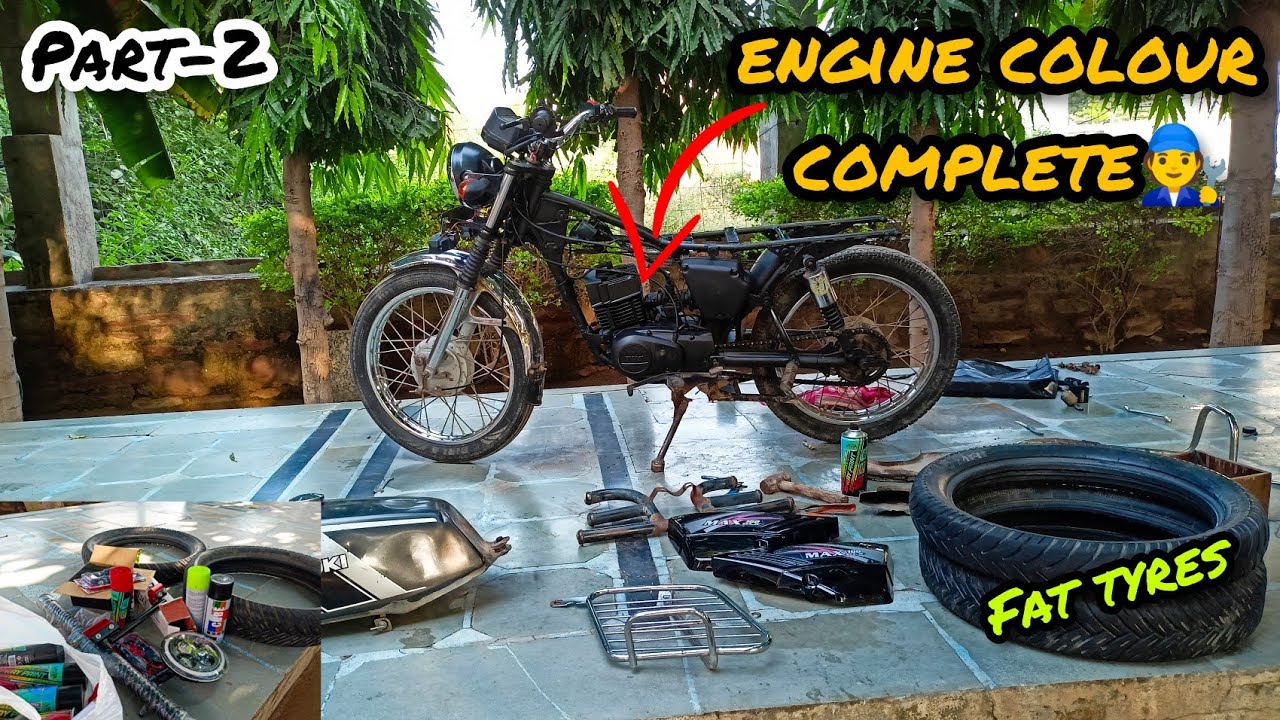 Suzuki max-100 full restoration/modified max-100/part-2 - YouTube