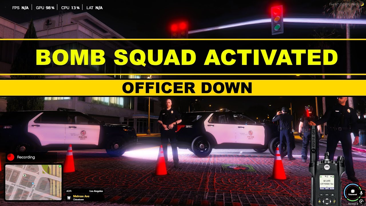 LA Reality RP | Realistic LAPD Patrol | Bomb Squad Activation & OFFICER ...