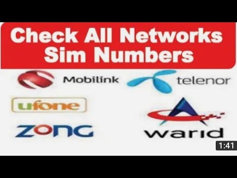 How to Check Free All Networks Sim Mobile Numbers by Codes|2022|Jazz ...