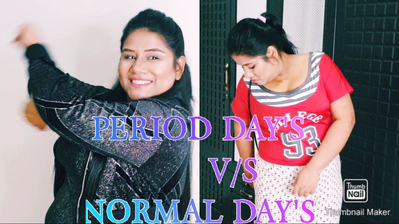 Period Days Vs Normal Days | Funny Video In Hindi | Pratiksha Lifestyle ...