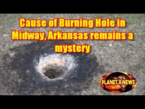 Cause of Burning Hole in Midway, Arkansas remains a mystery 9/20/18 ...