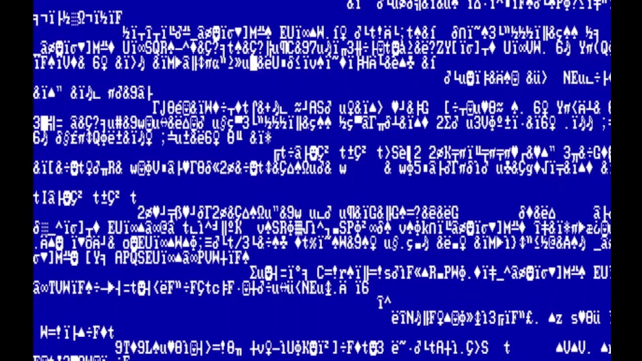 Windows 1.0 BSOD in VMware - YouTube