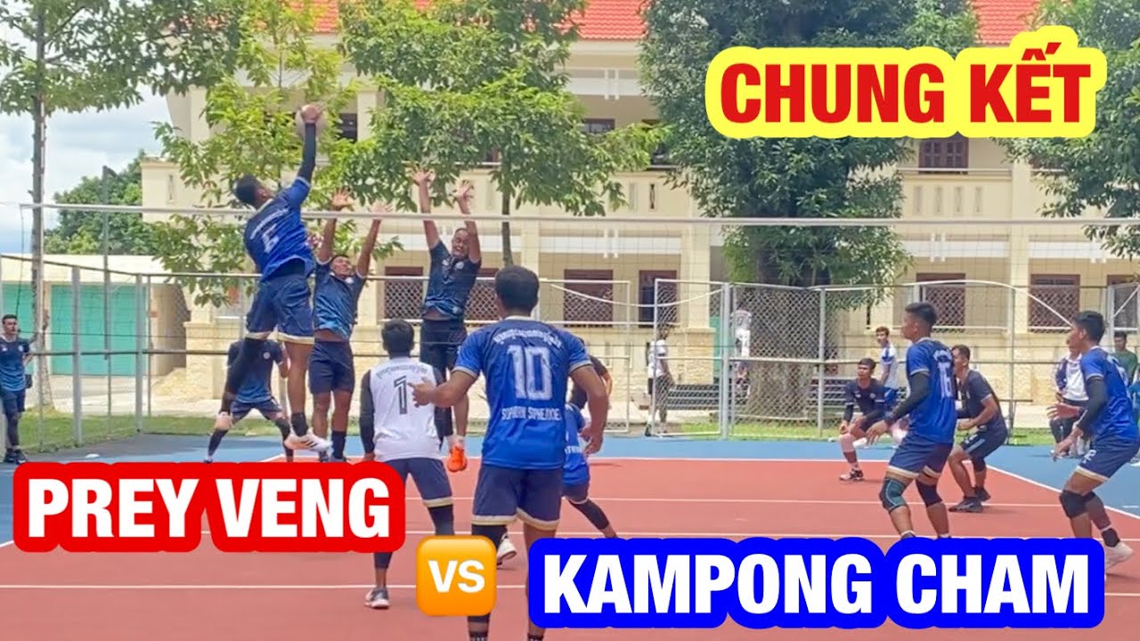 CHUNG KẾT KAMPONG CHÀM chạm trán PREY VENG khi tuyển quốc gia CAMBODIA gặp nhau - YouTube
