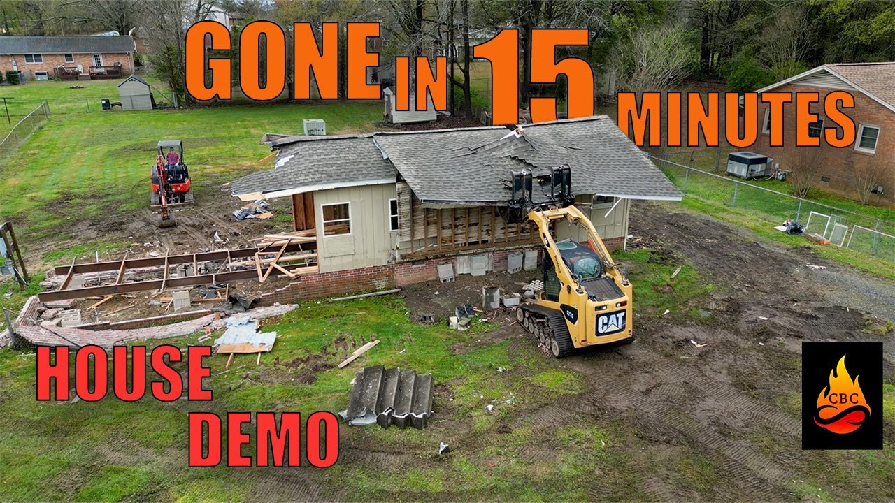 HOUSE GETS DESTROYED | gone in less than 15 minutes - YouTube