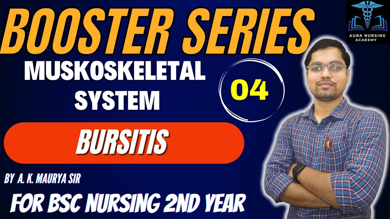 BURSITIS||MUSKOSKELETAL SYSTEM||MSN-I||LECTURE-4|| BOOSTER SERIES||2024||A.K.M SIR||#bscnursing ...