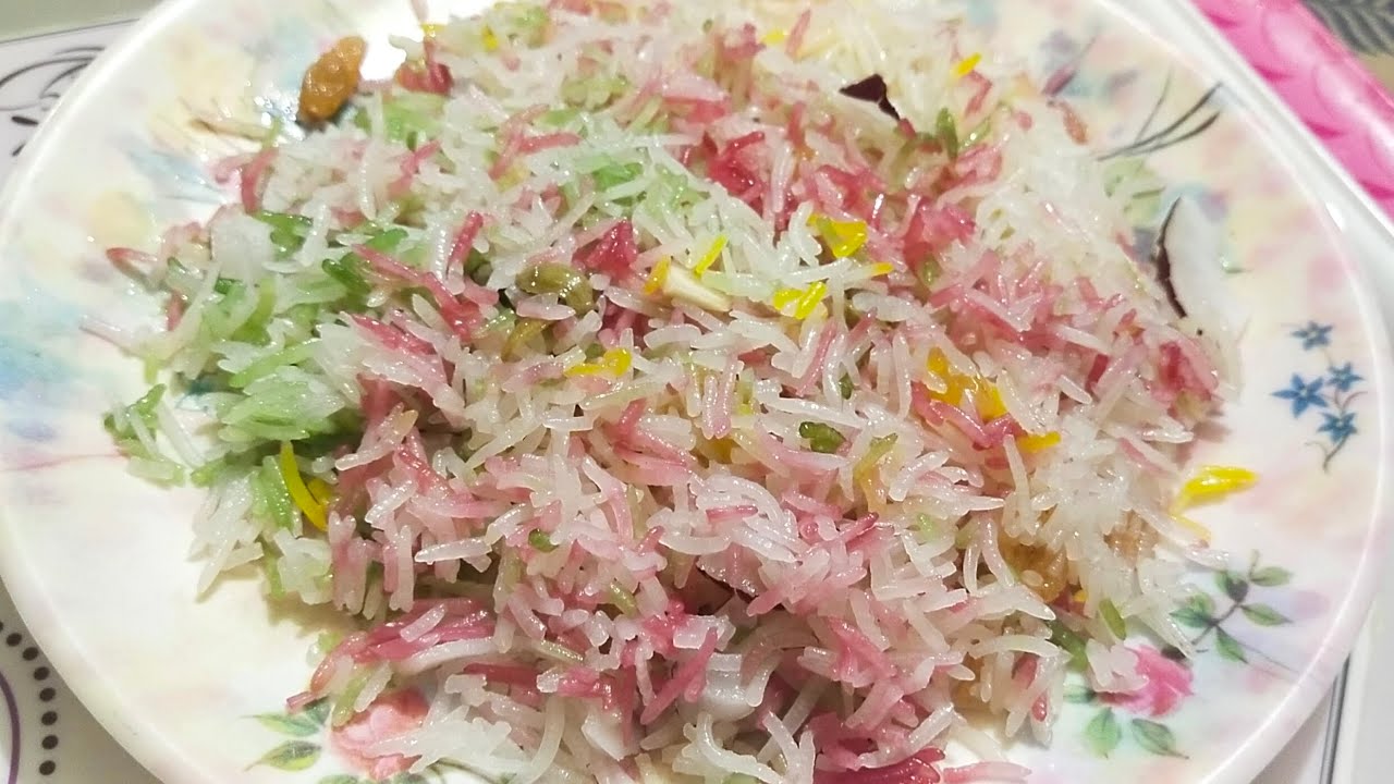 Colourful Zarda Recipe | Simple and Easy Method by Navera Vlog - YouTube