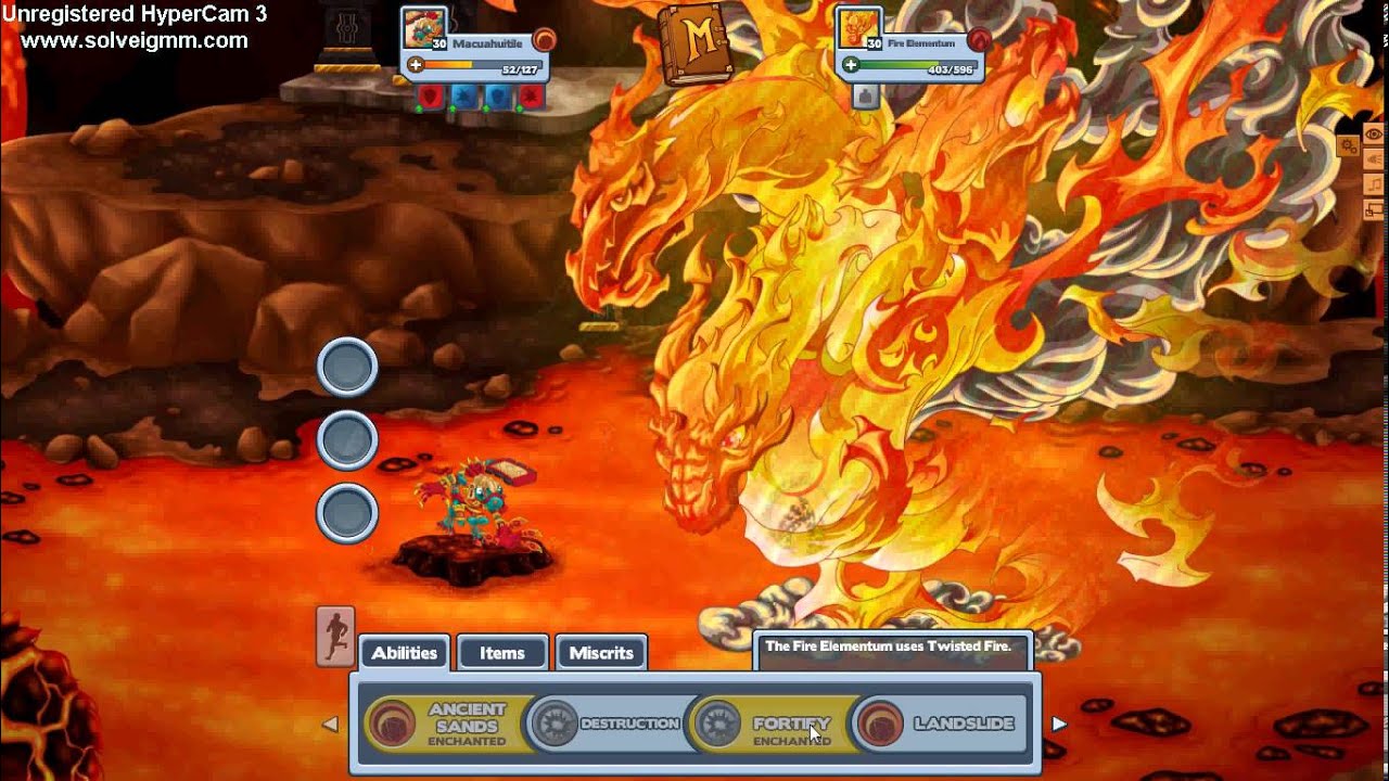 Miscrits volcano island how to defeat fire elementum - YouTube