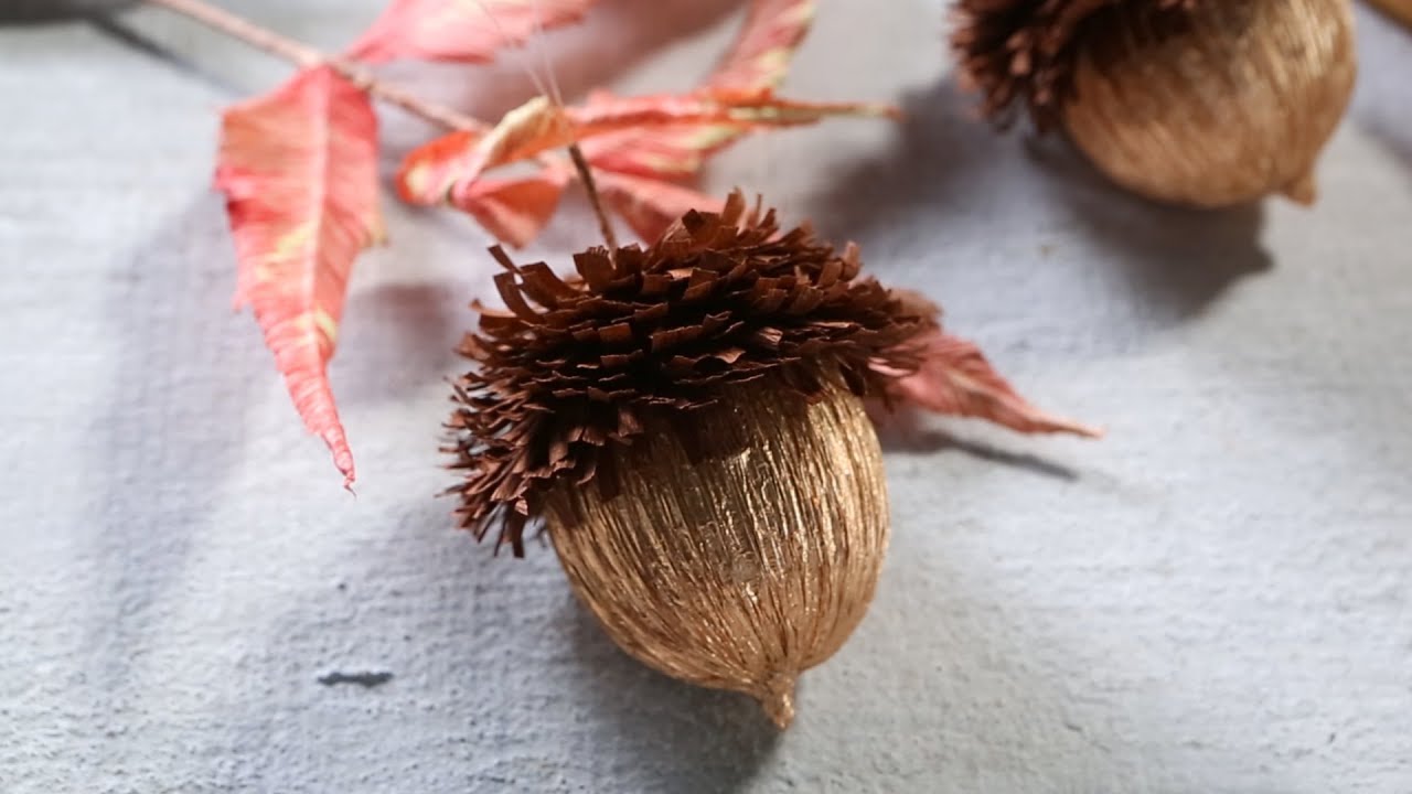 How to Make Paper Acorn Ornaments | Sunset - YouTube