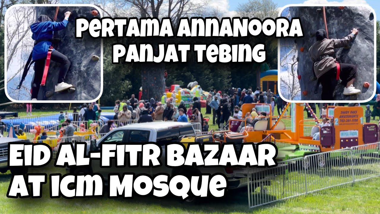 Eid Al-Fitr Bazaar at ICM Mosque || Lebaran di Amerika - YouTube