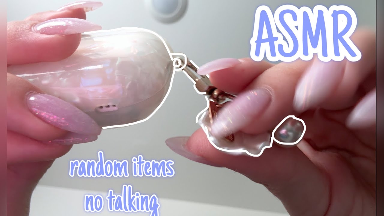 ASMR TAPPING 🩵 RANDOM ITEMS 💜 NO TALKING - YouTube